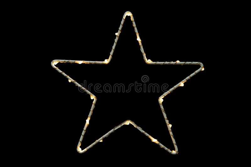 Led lights star isolated stock image. Image of electricity - 240333111