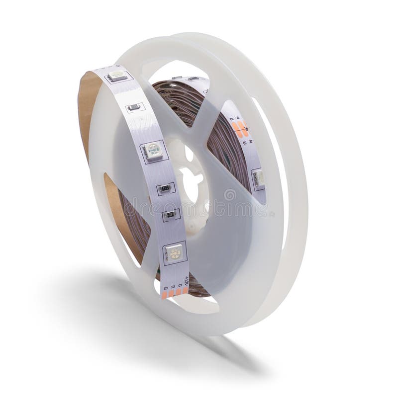 LED Lights Strip Roll stock image. Image of strip, lighting - 215539791