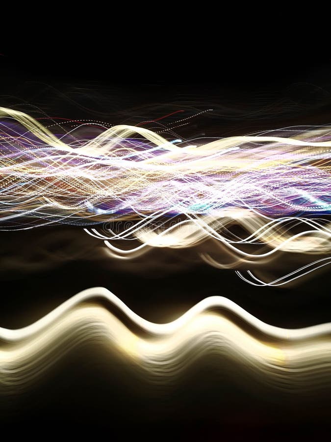 Led Lines of Lights in the Night Stock Photo - Image of blurred, design ...