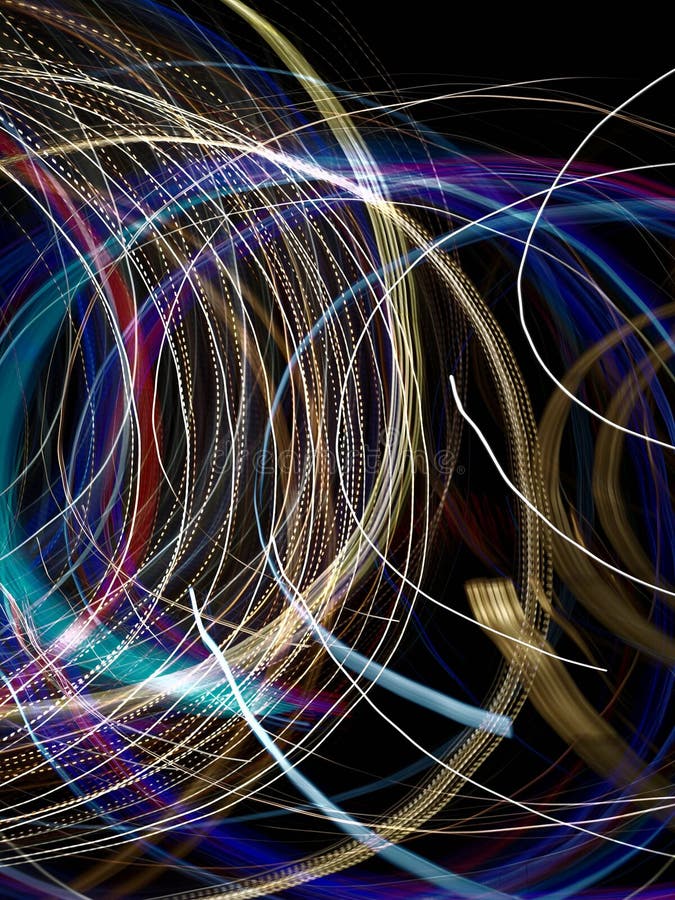 Led Lines of Lights in the Night Stock Image - Image of event, backdrop ...