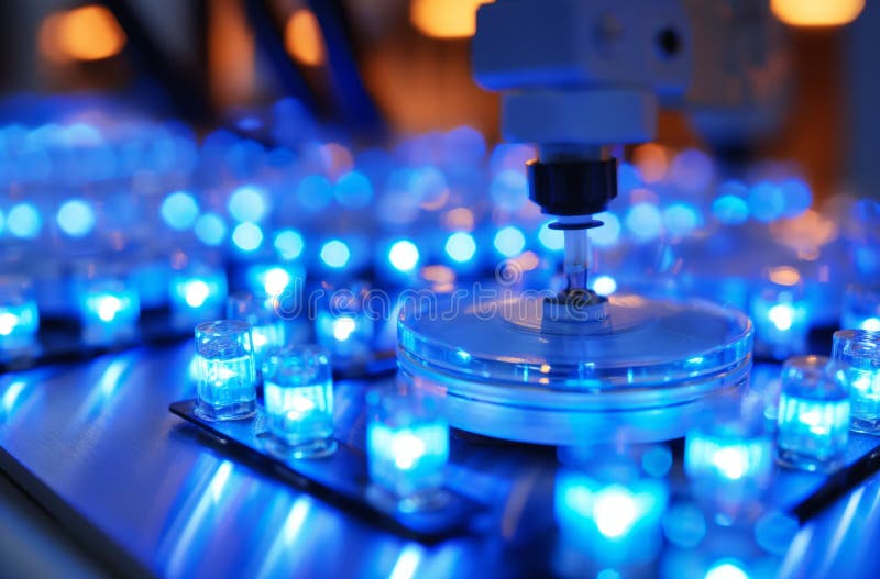 LED manufacturing process stock image. Image of innovation - 311863033