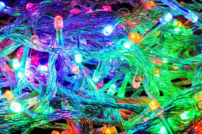 LED X mas Lights stock photo. Image of bright, green - 49770356
