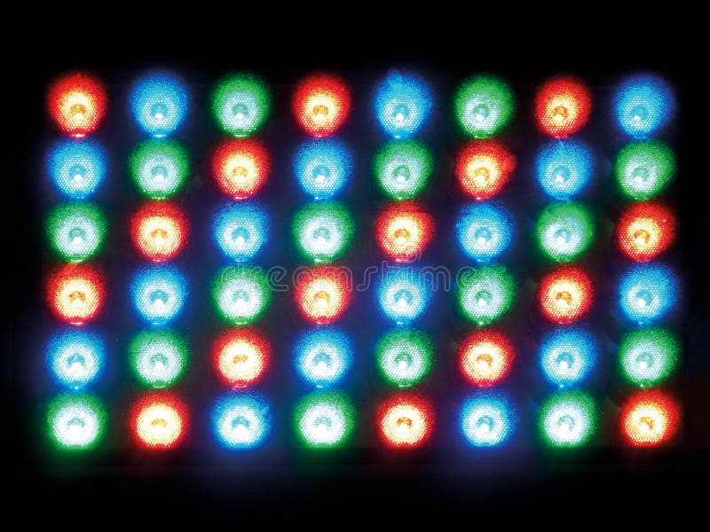 LED matrix RGB stock image. Image of pixel, grid, black - 185045045