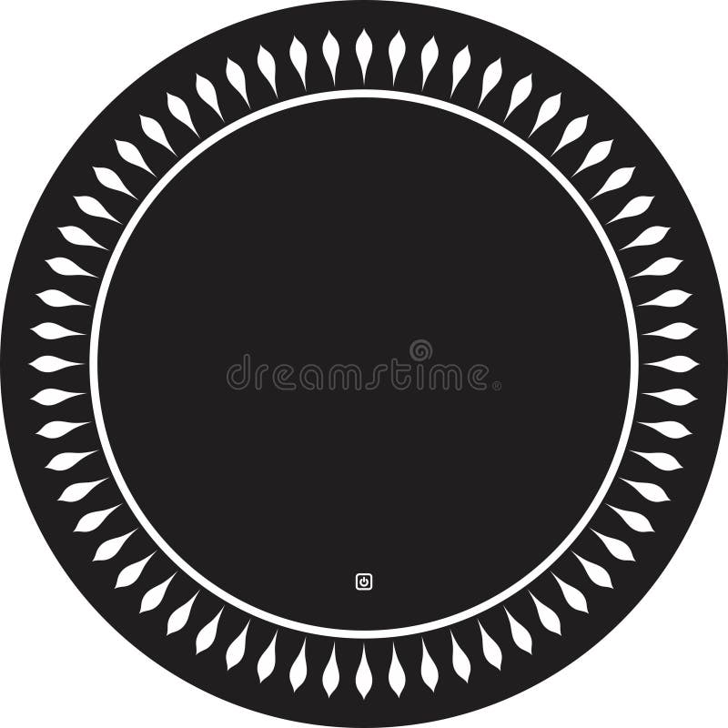 LED MIRROR BORDER DESIGN Wall Pattern Screen Pattern - Cdr X6 Stock ...