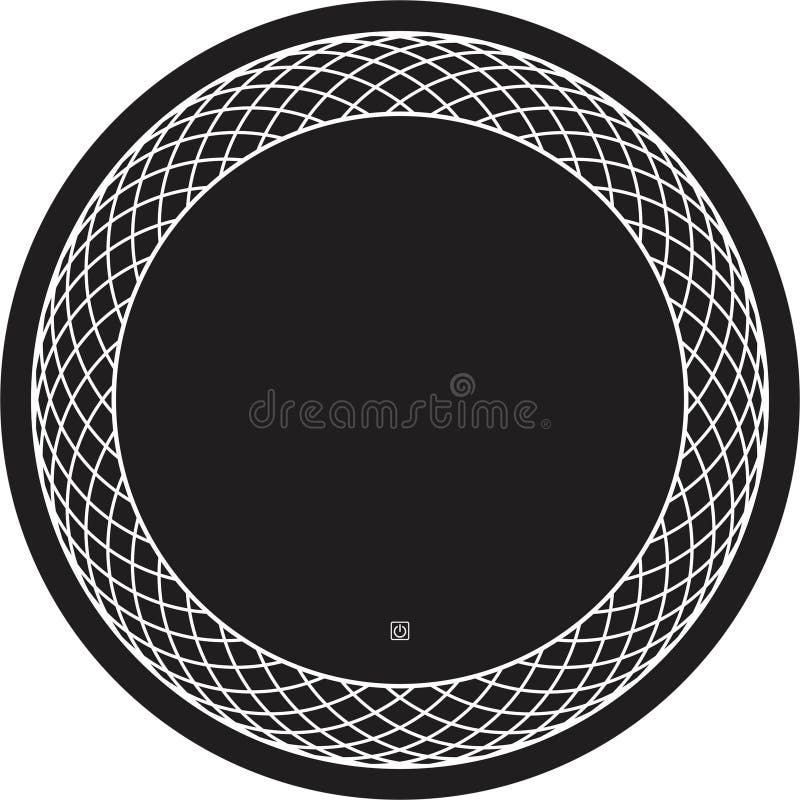 LED MIRROR BORDER DESIGN Wall Pattern Screen Pattern - Cdr X6 Stock ...