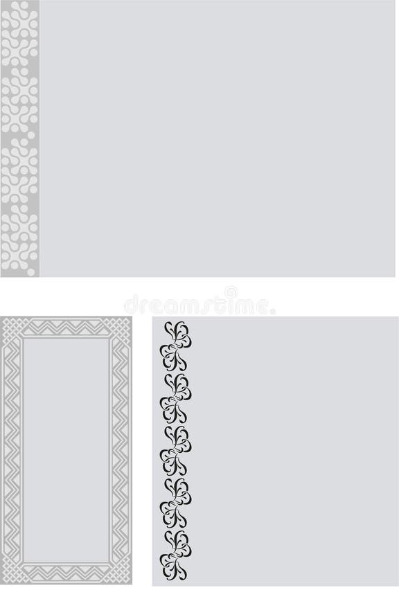 Led Mirror Glass Floral Border Pattern Frame, Design Vector ...