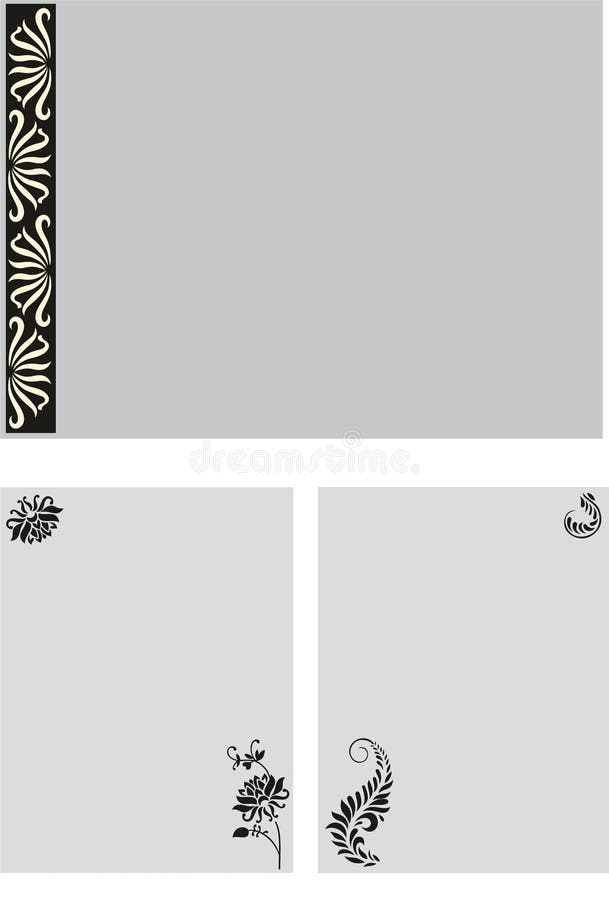 Led Mirror Glass Floral Border Pattern Frame, Design Vector ...