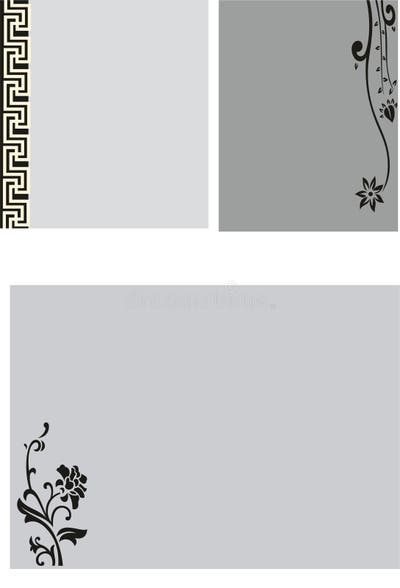 Led Mirror Glass Floral Border Pattern Frame, Design Vector ...