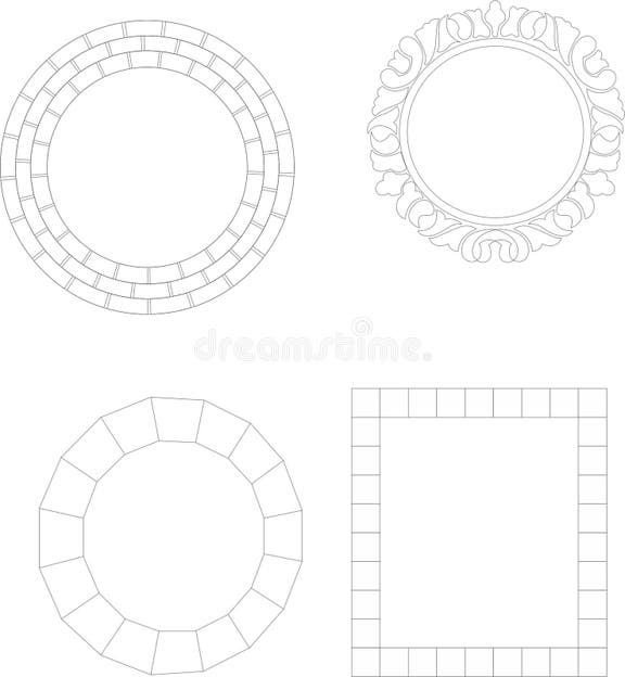 Led Mirror Glass Floral Border Pattern Frame, Design Vector ... Led Mirror Glass Floral Border Pattern Frame, Design Vector ...