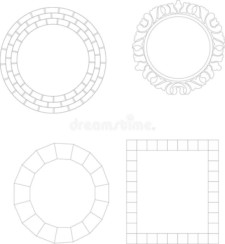 Led Mirror Border Design Cdr Stock Illustrations – 535 Led Mirror ...