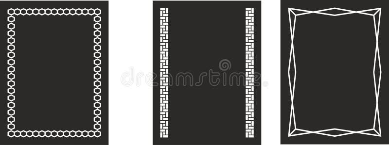 Led Mirrors Glass Border Design Vector CDR Stock Vector - Illustration ...