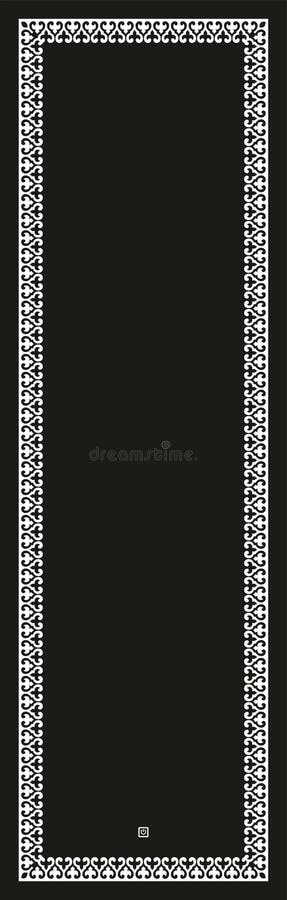 Led Mirrors Glass Border Design Vector CDR Stock Vector - Illustration ...