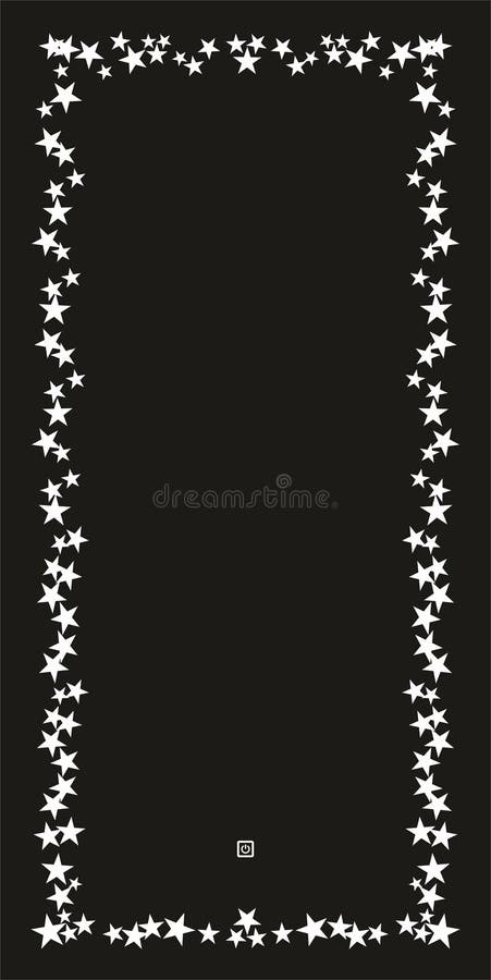 Led Mirrors Glass Border Design Vector CDR Stock Illustration ...