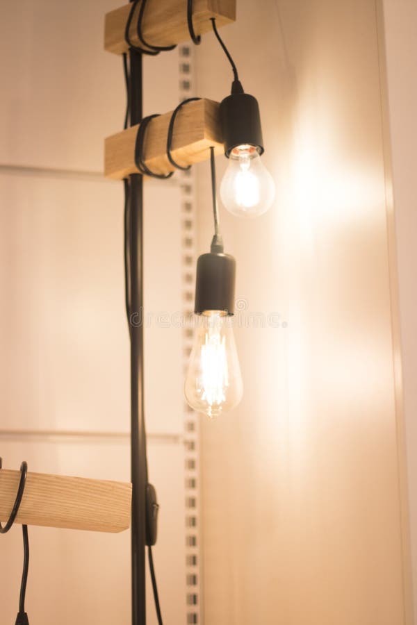 LED Lights Display in Store Stock Photo - Image of lighting, business ...