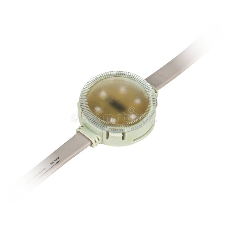 LED Module Isolated on White Background Stock Image - Image of closeup ...