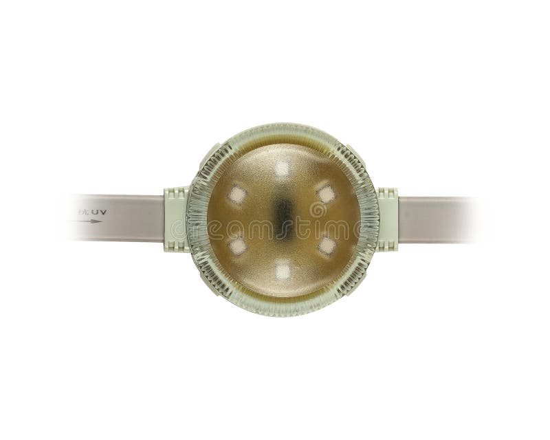 LED Module Isolated on White Background Stock Photo - Image of plastic ...