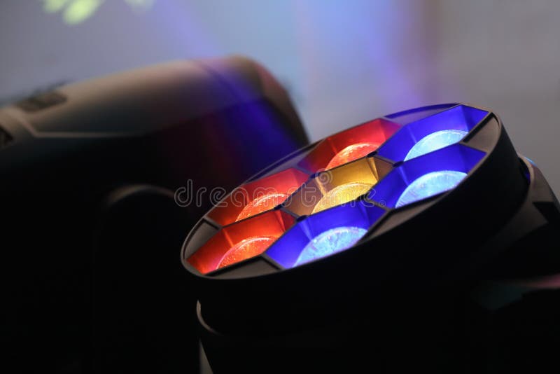 LED Multi-beam Moving Head Effect Fixtures Stock Image - Image of glow ...