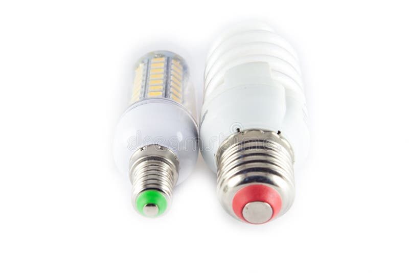 Led, Neon and Tungsten Bulbs with Check-boxes. Stock Photo - Image of ...