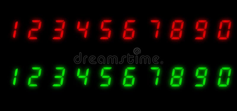 LED numbers stock image. Image of electric, four, symbol - 15153419