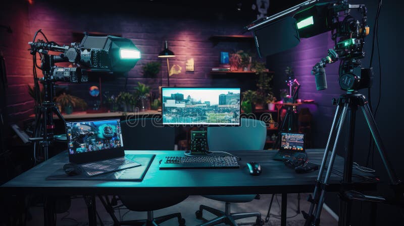 Led Online Video Technology Stock Illustration - Illustration of ...