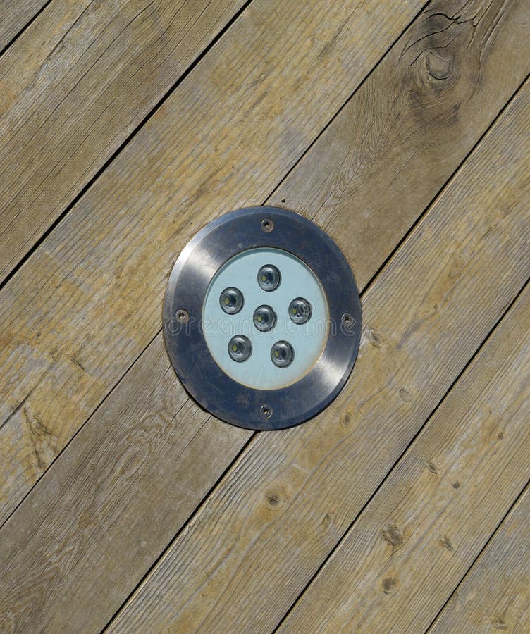 LED Light for Illumination, Built-in Wooden Floor Stock Image - Image ...