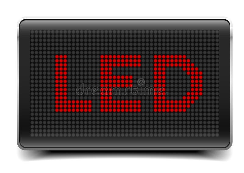 LED Dot Matrix Panel. Letters, Numbers, Punctuation Marks, Arithmetic ...