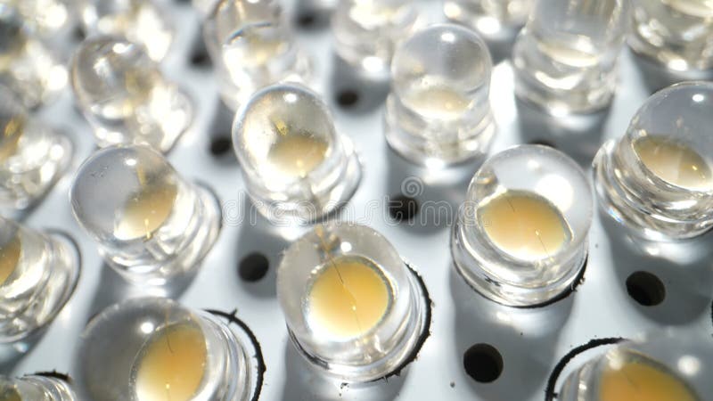 LED Panel with Many Diodes. Dolly Shot Stock Footage - Video of color ...