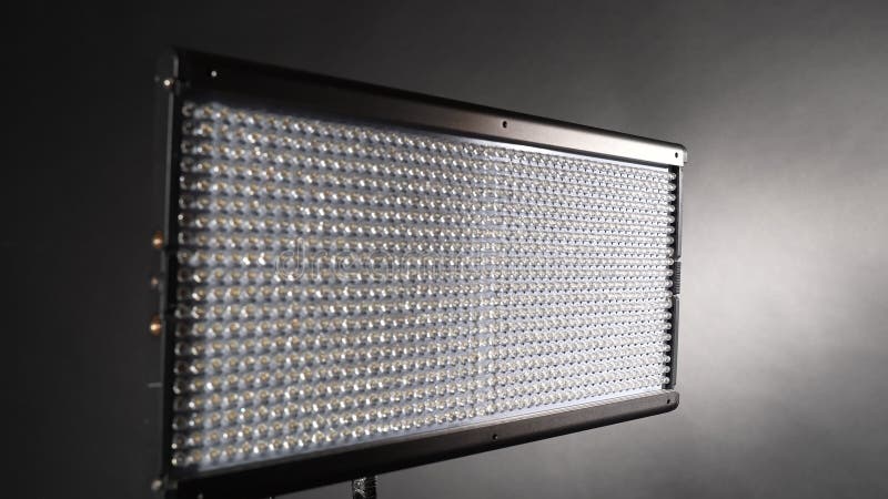 LED Panel with Many Diodes. Dolly Shot Stock Footage - Video of dolly ...