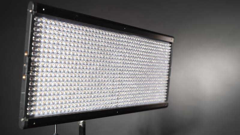 LED Panel with Many Diodes. Dolly Shot Stock Video - Video of closeup ...