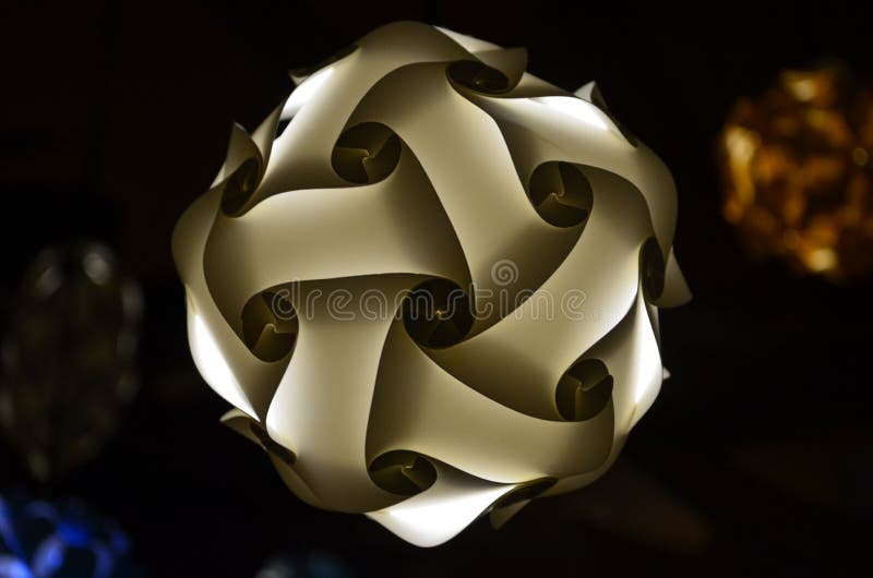 LED paper lamp stock photo. Image of abstract, perfect - 43765058