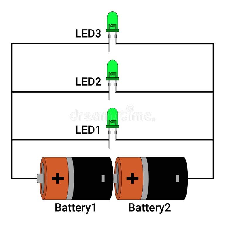 Parallel Circuit Battery Stock Illustrations – 85 Parallel Circuit ...