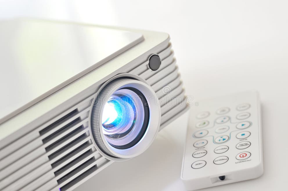 Led projector stock image. Image of meeting, blue, education - 24623669