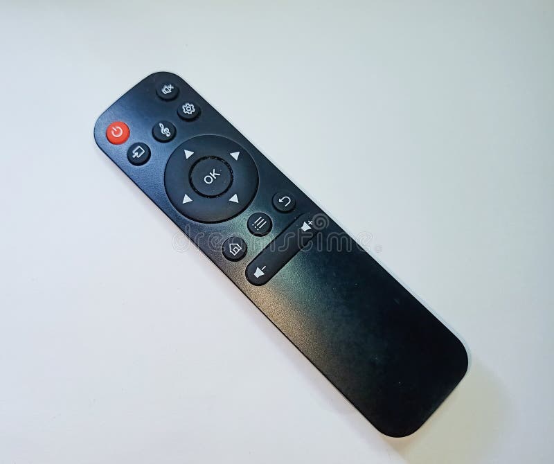 Led Projector Remote on White Background Stock Image - Image of white ...