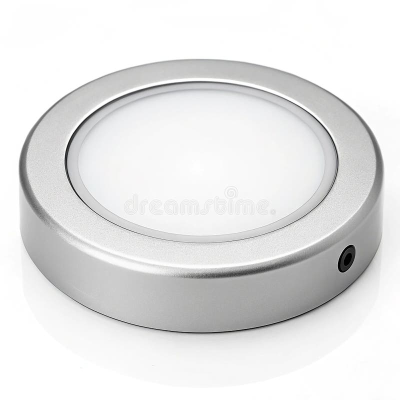 LED Puck Light with Touch Activation for Cabinets Stock Illustration ...