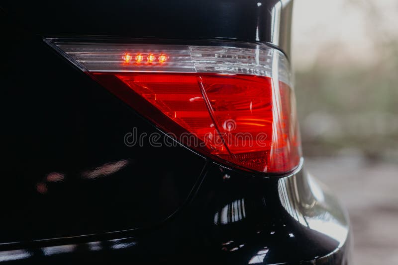 Led Rear Lights on the Modern Car. Stock Photo - Image of modern, speed ...