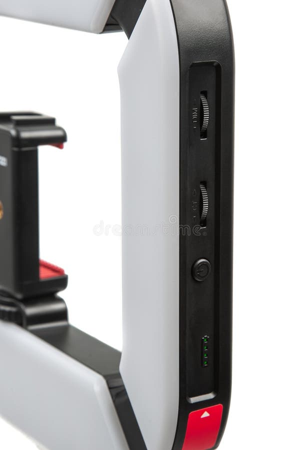 LED Ring Light Side Controls Stock Illustration - Illustration of ...