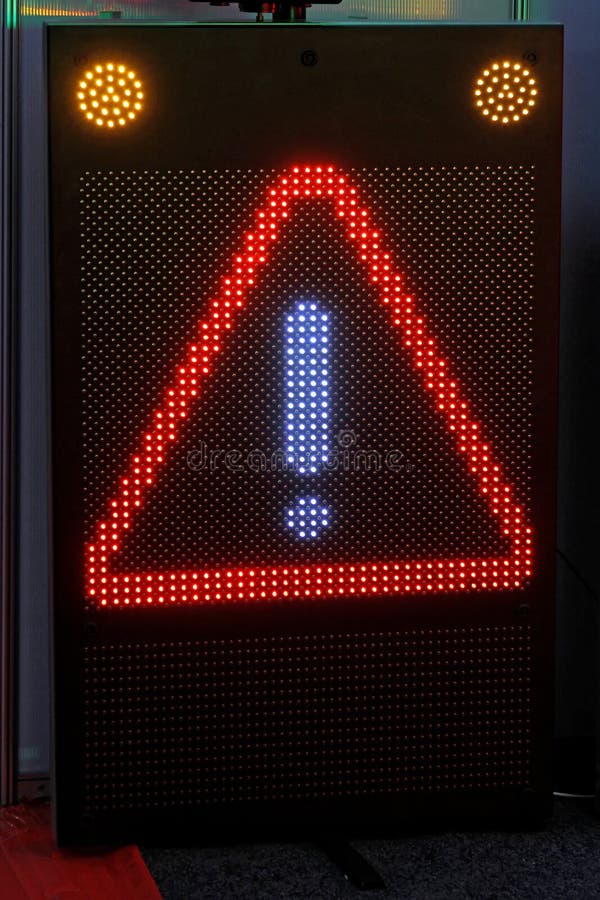 Led Road Sign stock image. Image of signal, signs, sign - 143378291
