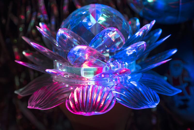 LED rotating lamp stock photo. Image of christmas, attractive - 135550244