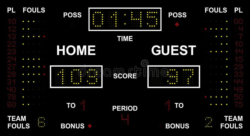 Editable Scoreboard Stock Illustrations – 675 Editable Scoreboard Stock ...