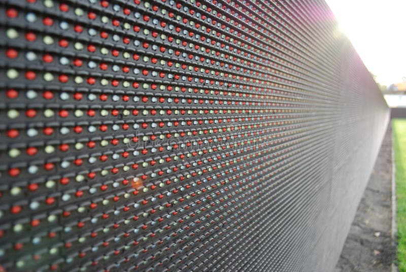 LED perimeter screen stock photo. Image of electronic - 9138412