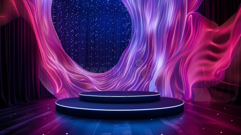 The LED Screen Backdrop of this Podium Creates an Electrifying and ...