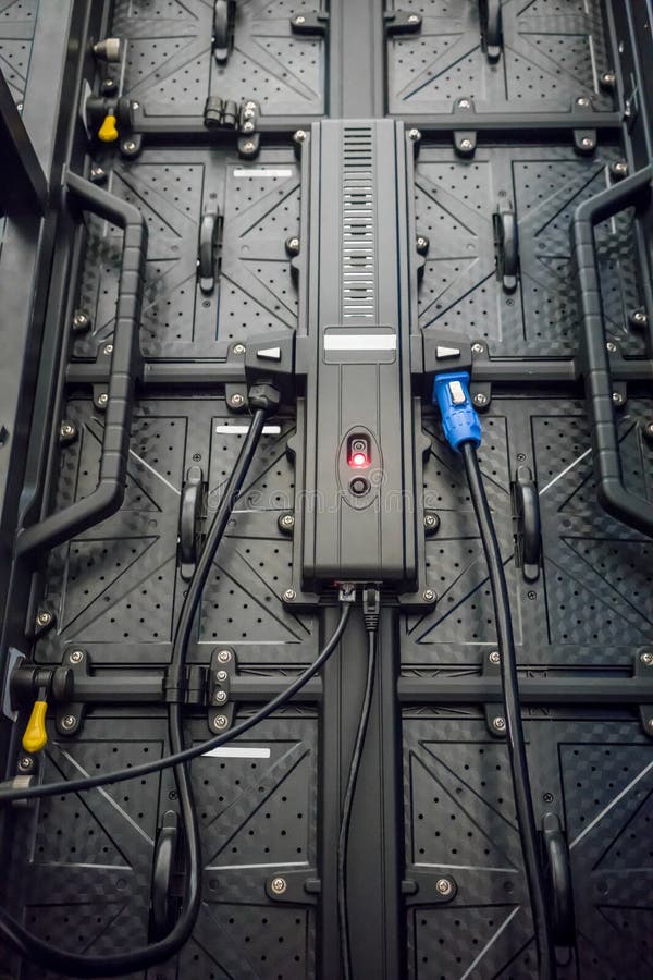 The LED Screen Controller for Industrial Machine Stock Photo - Image of ...
