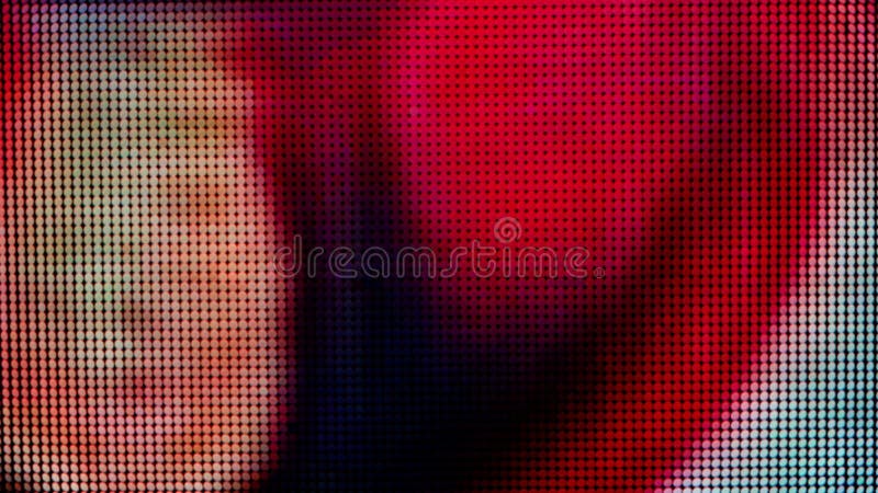 LED Screen Displaying an RGB Dot Pattern Stock Illustration ...