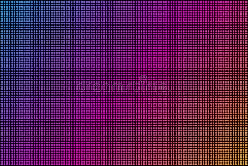 Led Screen. Dot RGB Background Television. Vector Stock Illustration ...