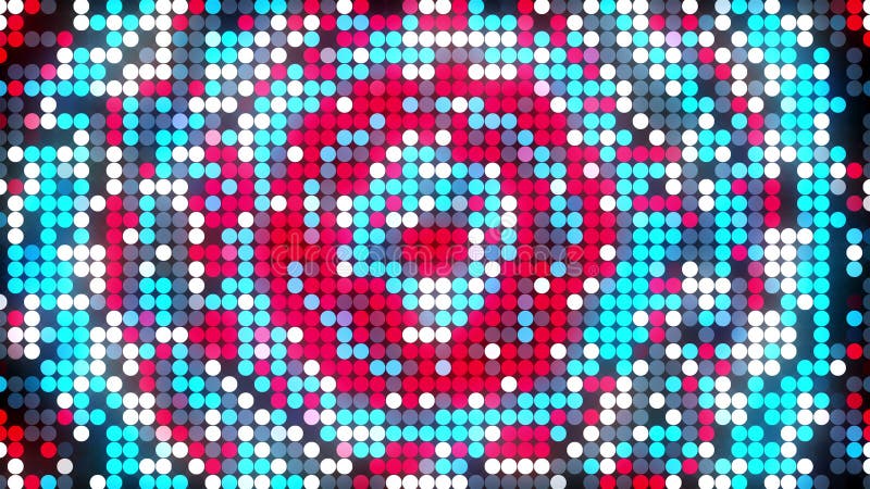 LED Screen Dots Abstract Background, 3d Rendering Computer Generating ...