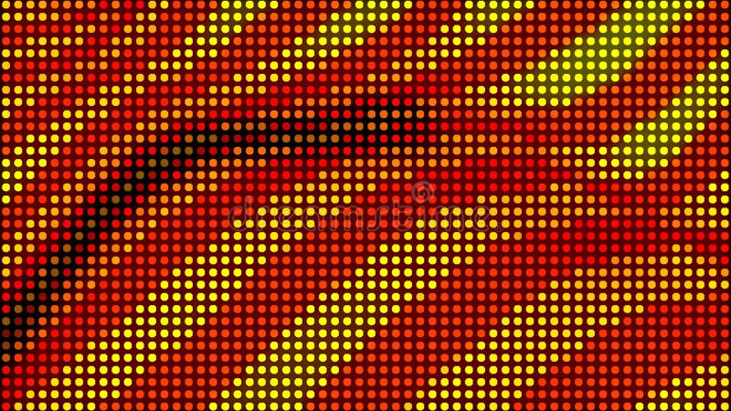 LED Screen Dots Abstract Background, 3d Rendering Computer Generating ...