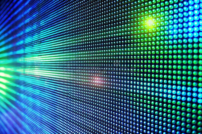 LED Screen Gradient Blue Green Dots Abstract Background Stock ...