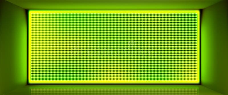 LED Screen with Green Light Pattern Stock Photo - Image of green ...