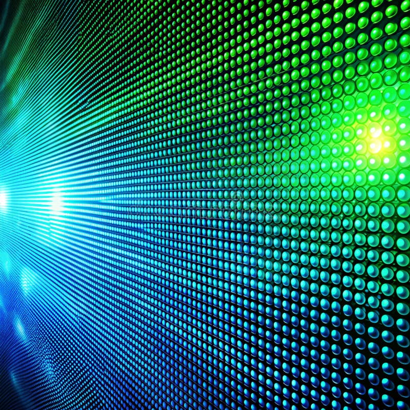 LED Screen Gradient Blue Green Dots Abstract Background Stock ...