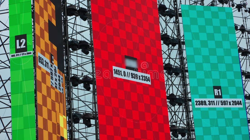 Led Screen Installation and Calibration for Event Stage Setup, Panel ...